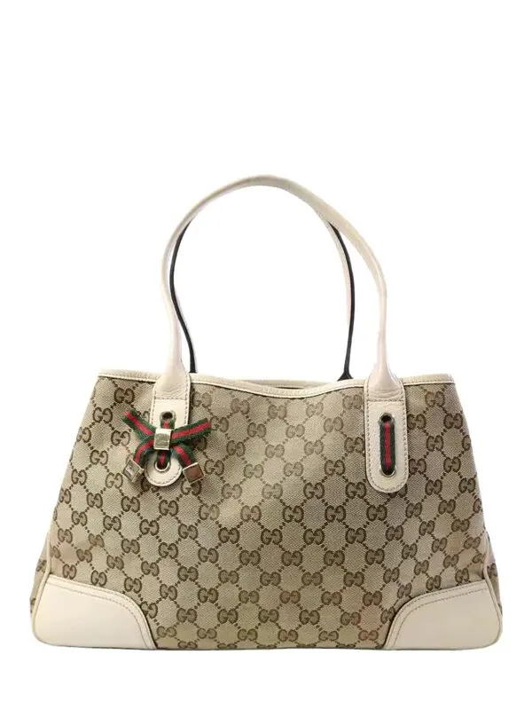 Gucci Gg Web Shoulder Bag - Neutrals