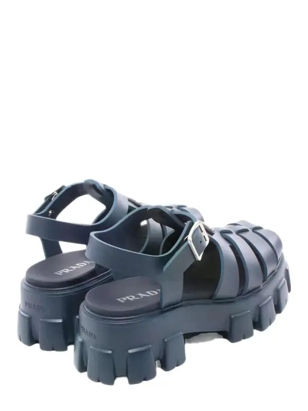 Prada Monolith Sandals - Blue