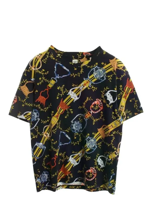 Hermès 2010s Interlocking Maxi T-shirt - Black