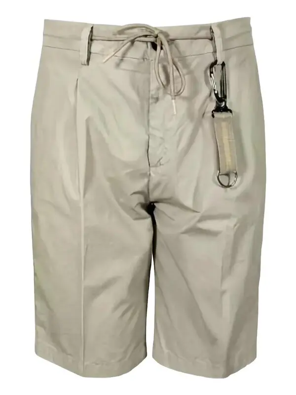 MANUEL RITZ Pleated Drawstring Shorts - Neutrals