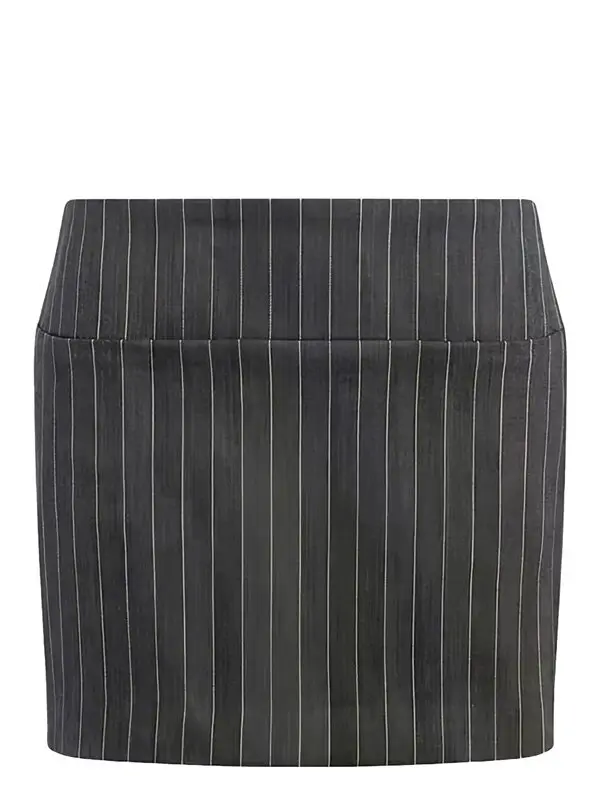 DONDUP Striped Mini Skirt - Grey