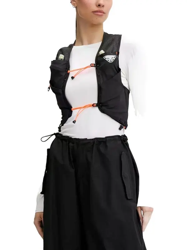 DYNAFIT Logo Print Mesh Panel Vest - Black