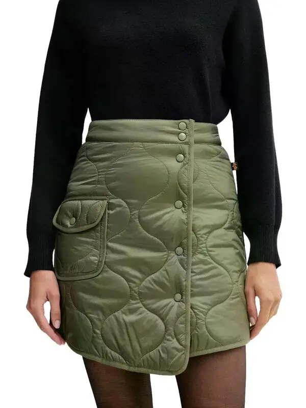 Alpha Industries Quilted Mini Skirt - Green