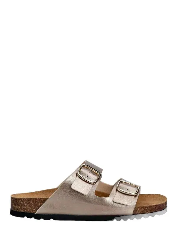DR. SCHOLL'S SHOES Josephine Buckle-fastening Metallic Sandals - Neutrals
