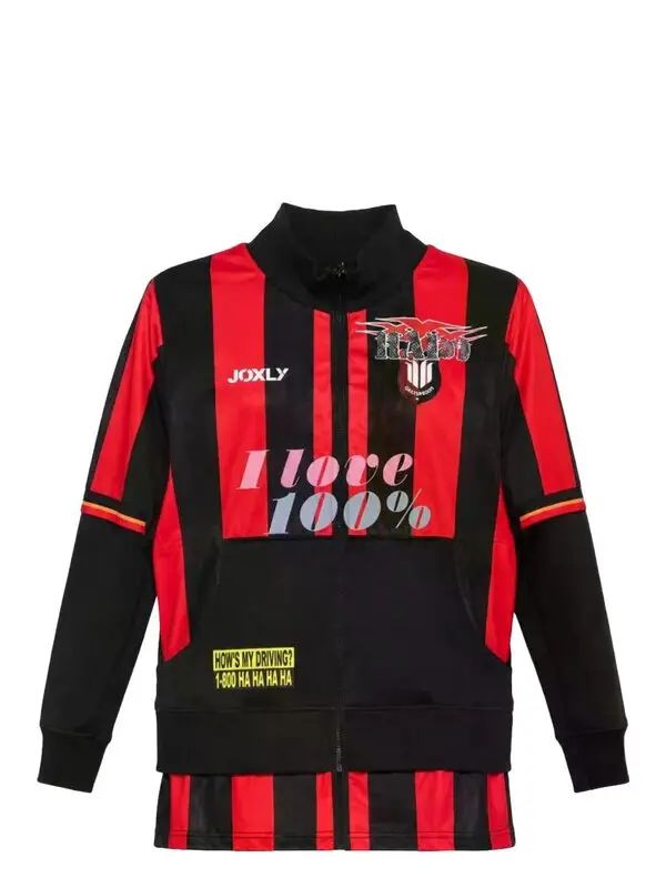 PROTOTYPES Striped Panelled Jacket - Black