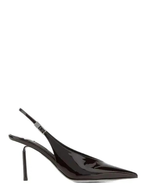 LE SILLA Crystal-embellished Slingback Pumps - Brown