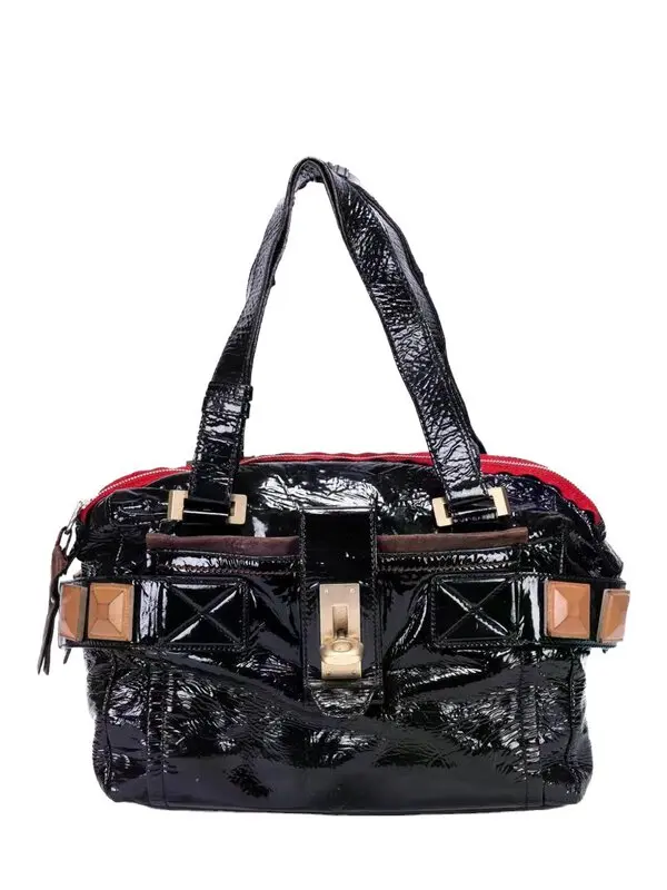 Chloé Stud-embellished Turn-lock Tote Bag - Black