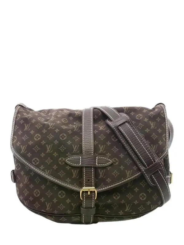 LOUIS VUITTON 2007 Saumur Monogram Shoulder Bag - Brown