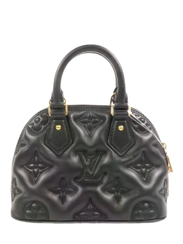 LOUIS VUITTON Bb Alma Bubblegram Tote Bag - Black