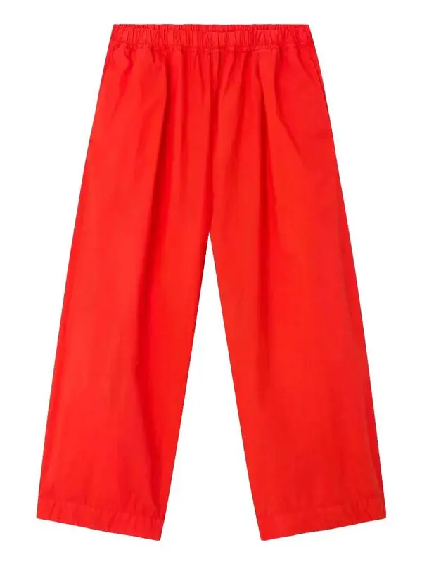 American Vintage Bailow Wide-leg Cropped Pants - Red