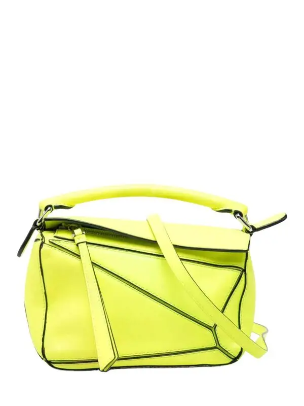 Loewe 2020 Mini Calfskin Puzzle Satchel - Yellow