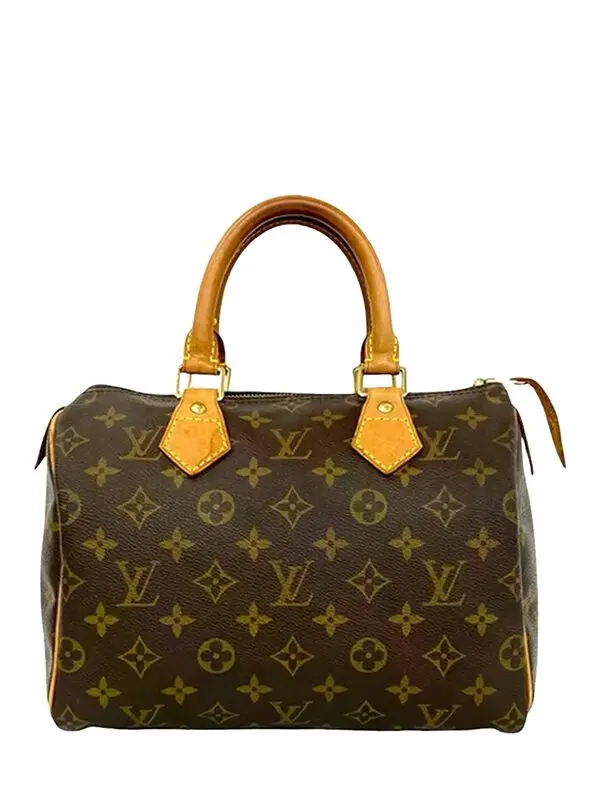 LOUIS VUITTON Monogram Speedy 25 Boston Bag - Brown