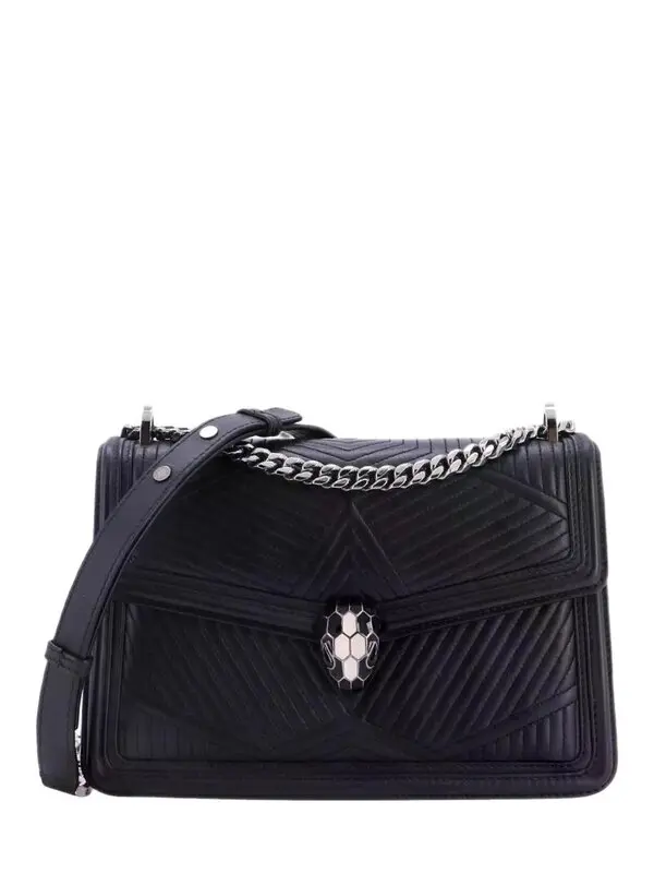 BVLGARI Serpenti Forever Shoulder Bag - Black