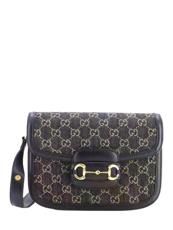 Gucci Horsebit 1955 Small Shoulder Bag - Black