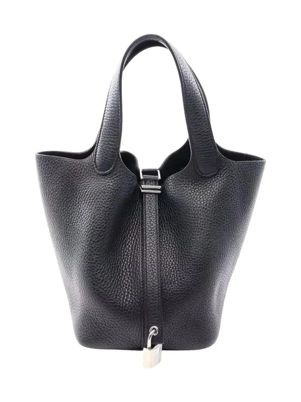 Hermès Clemence Picotin Lock 18 Handbag - Black
