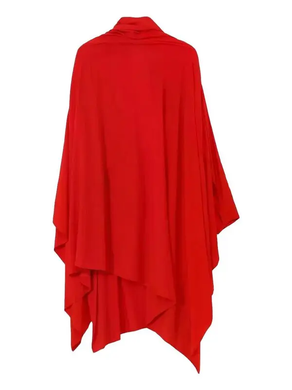 Yohji Yamamoto Draped Asymmetric Shirt - Red