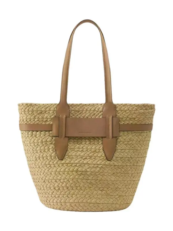 Helen Kaminski Woven Raffia Tote Bag - Neutrals