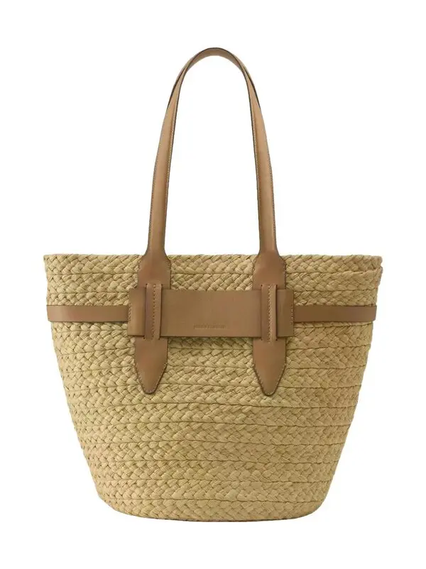 Helen Kaminski Woven Raffia Tote Bag - Neutrals