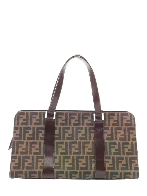 Fendi Zucca Canvas Handbag - Brown