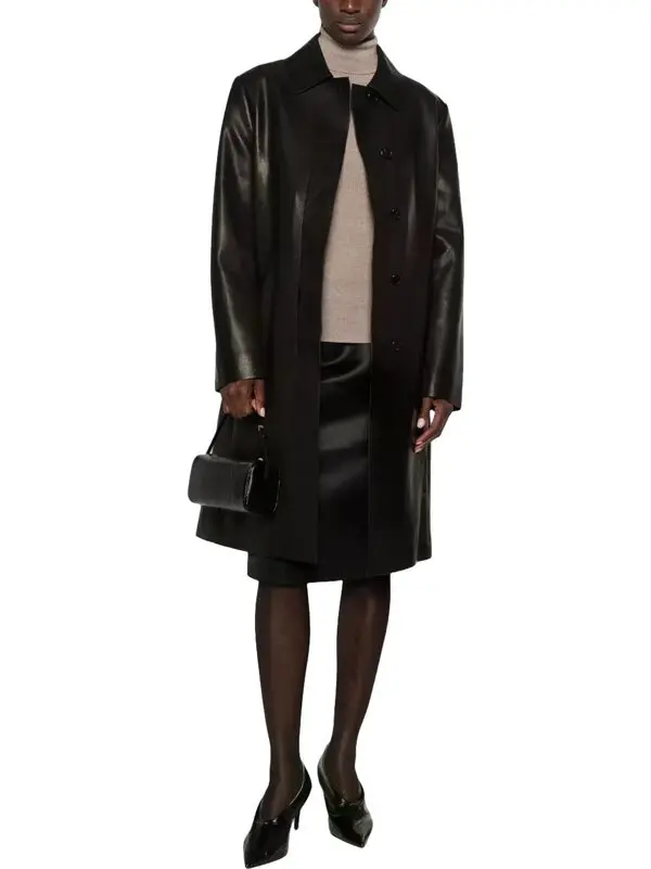 THE ROW Cintia Single-breasted Coat - Black
