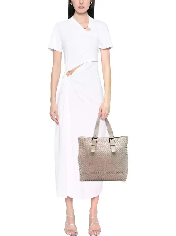 Bottega Veneta 2012-2026 Nappa Intrecciato Belted Tote Bag - Neutrals