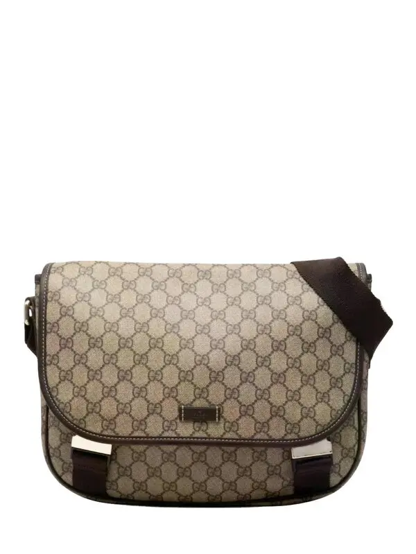 Gucci Gg Supreme Canvas Crossbody Bag - Neutrals