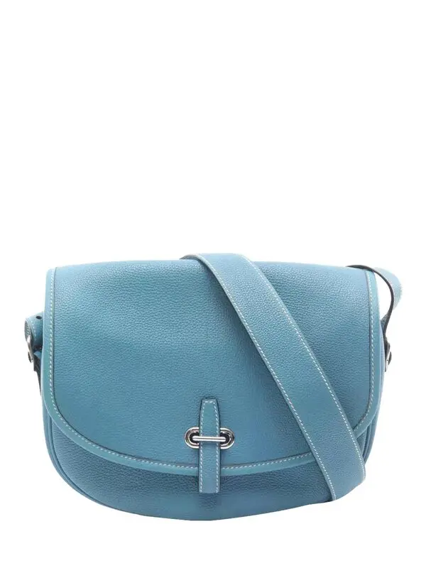 Hermès 2004 Togo Balle De Golf Crossbody Bag - Blue