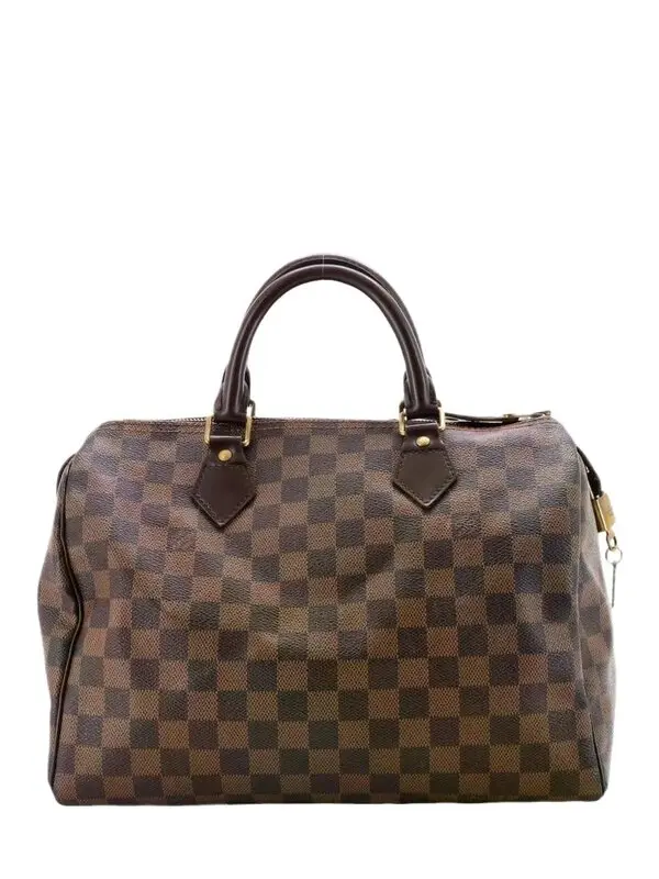 LOUIS VUITTON Speedy 30 Satchel Handbag - Brown