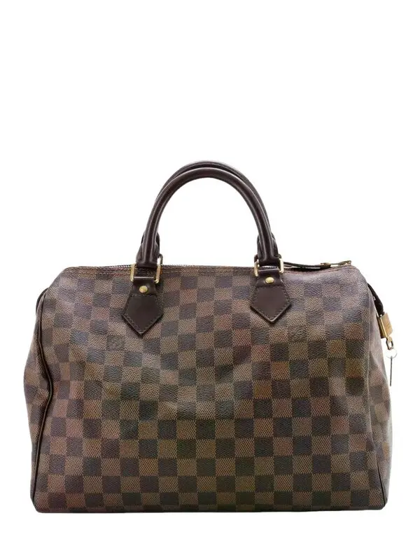 LOUIS VUITTON Speedy 30 Satchel Handbag - Brown