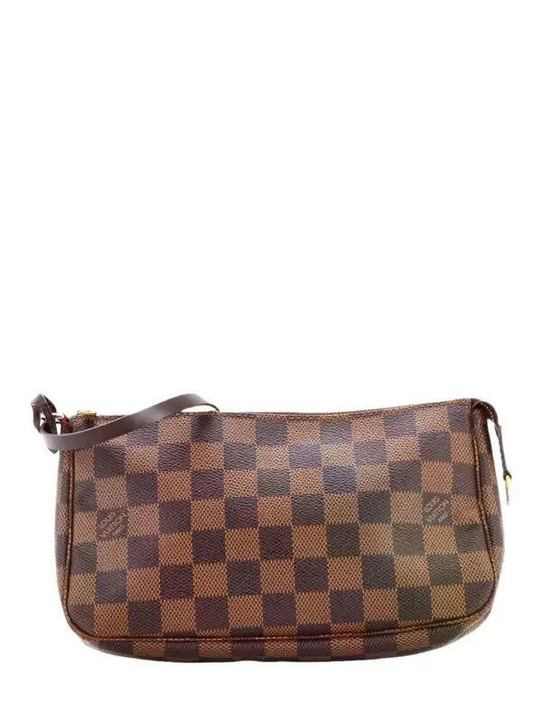 LOUIS VUITTON Pochette Accessoires Damier Clutch Bag - Brown