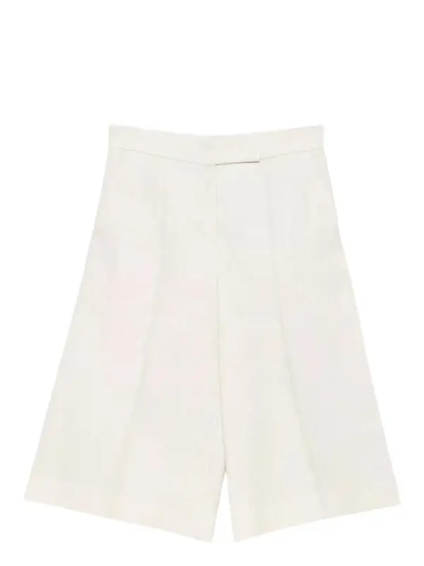 Max Mara Pressed Crease Pocket Shorts - Neutrals