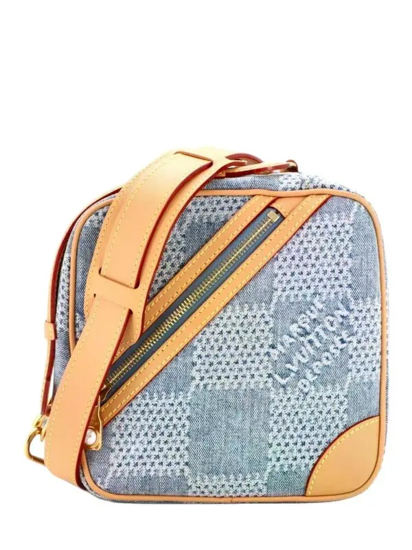 LOUIS VUITTON Damier 3d Denim Chess Messenger Bag - Blue