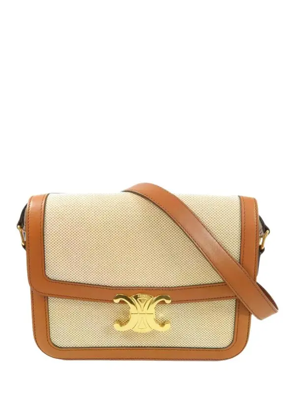 Celine Teen Triomphe Shoulder Bag - Neutrals