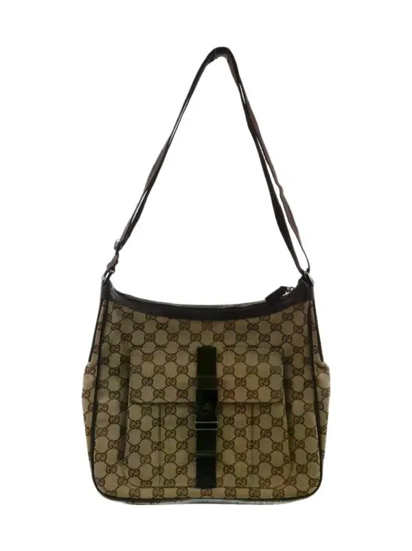 Gucci Gg Canvas Shoulder Bag - Neutrals