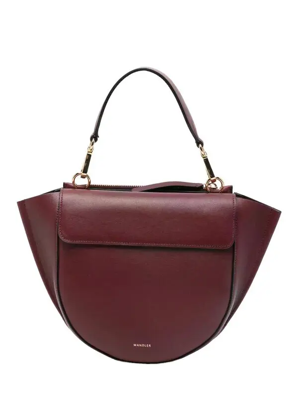 WANDLER Small Hortensia Leather Tote Bag - Red