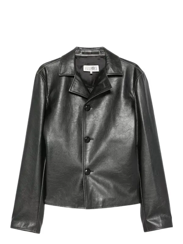 MAISON MARGIELA Grained Texture Jacket - Black