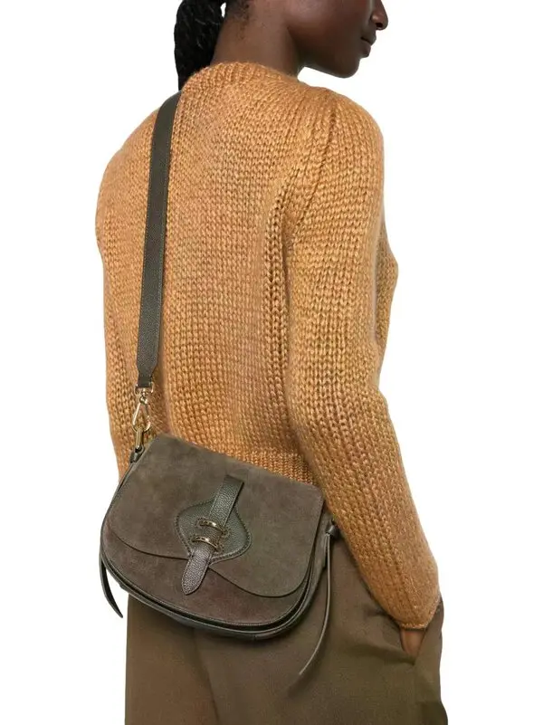 COCCINELLE Suede Shoulder Bag - Grey