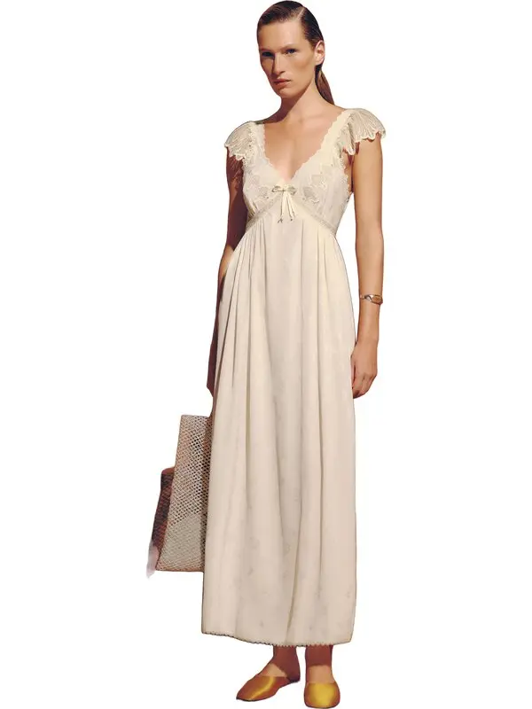 REFORMATION Ella-rose Dress - Ivory