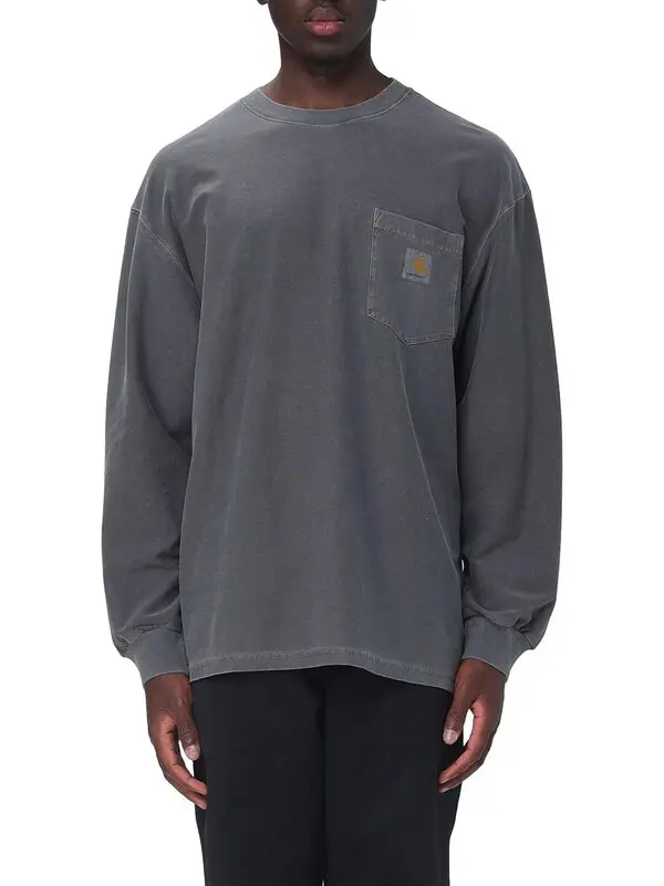 Carhartt Work In Progress Relaxed Fit Long-sleeved Organic Cotton T-shirt - Black