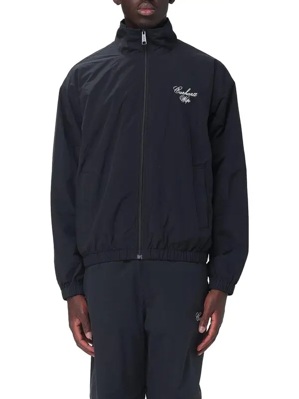 Carhartt Work In Progress Travon Water-repellent Nylon Bomber Jacket With Embroidered Logo - Black