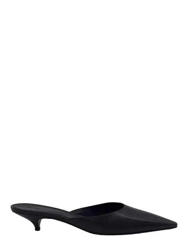 THE ROW Kitten Heel Mules - Brown