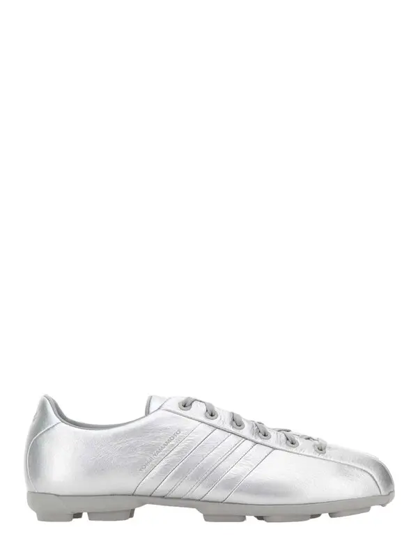 Y3 Metallic Lace-up Sneakers - Silver