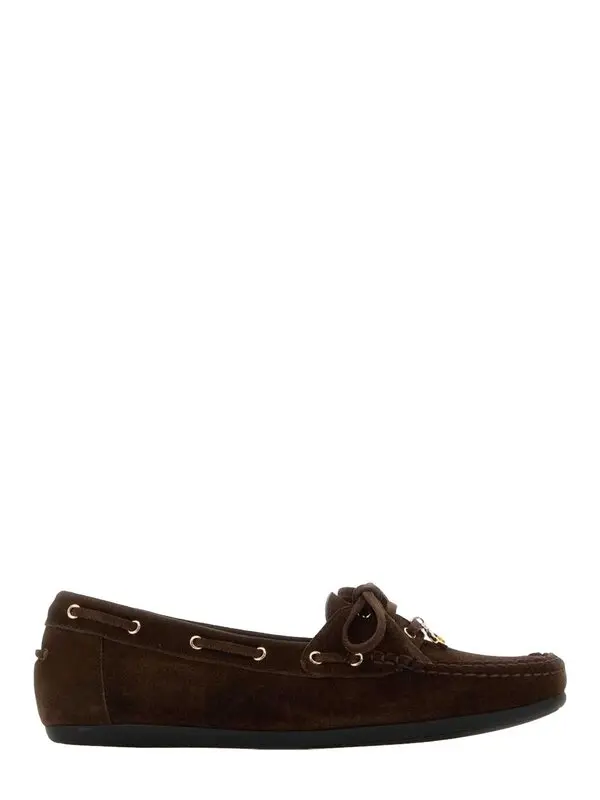 FERRAGAMO Suede Loafer - Black