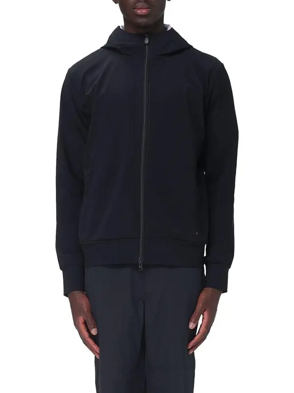 SAVE THE DUCK Luiz Technical Stretch Nylon Zipped Hoodie - Black