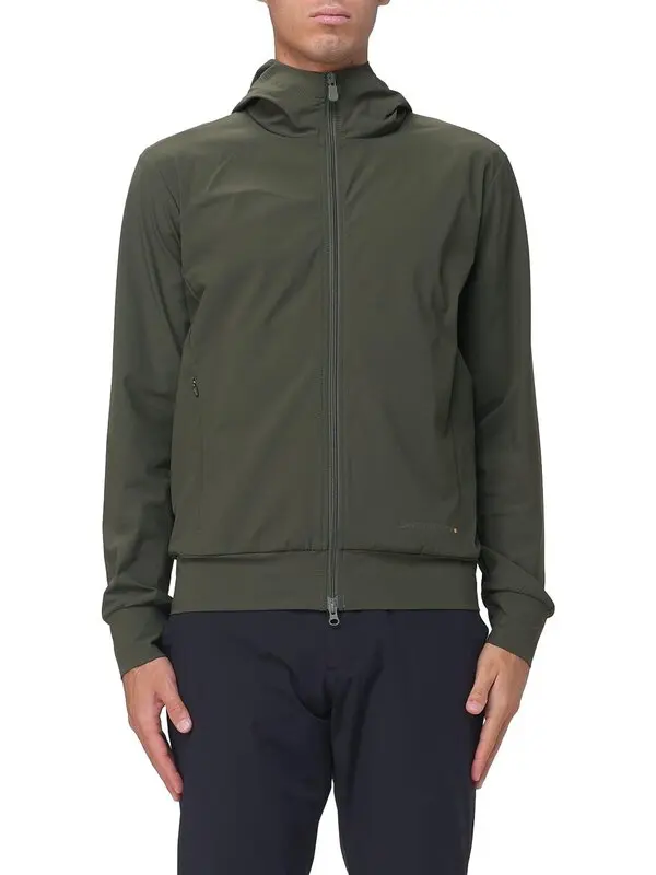 SAVE THE DUCK Luiz Technical Stretch Nylon Zipped Hoodie - Green