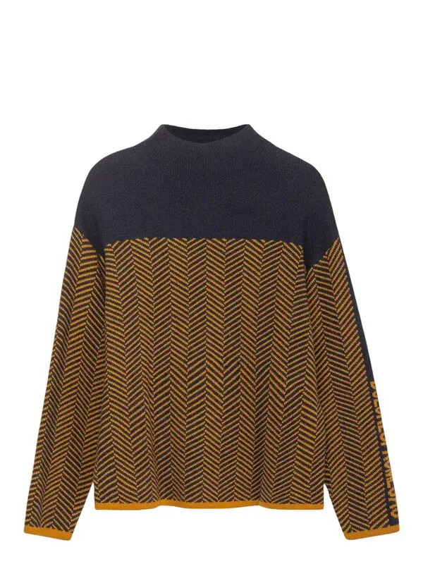 DOLORES PROMESAS Eva High Neck Sweater - Brown