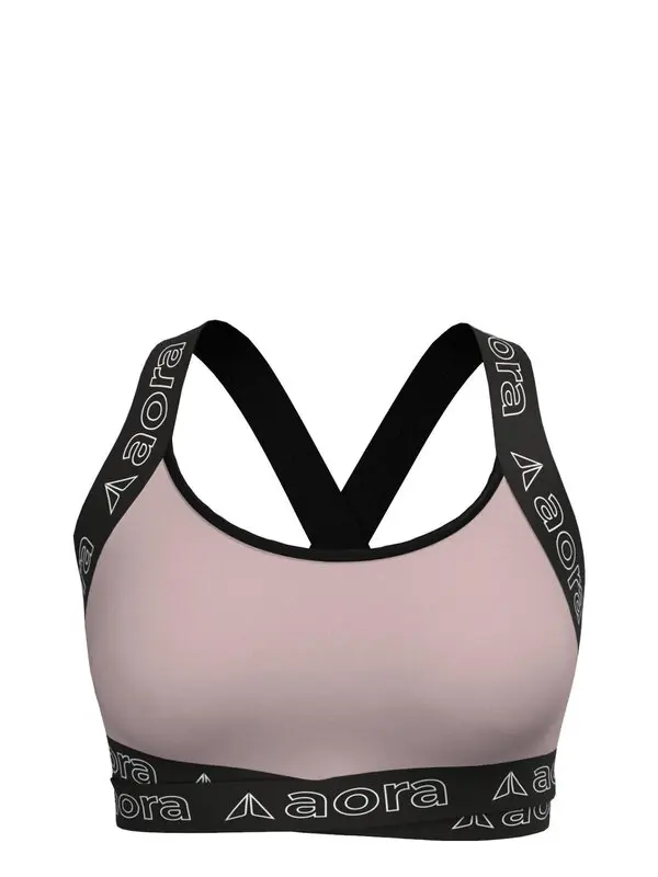 AORA ATHLETICS Cross Eco-friendly Supportive Sports Bra For – Durable Breathable Workout Top With Sleek Design – Sustainable Activewear Bra For High-intensity Training, Gym, Yoga, Athleisure, Studio, Outdoor Activities, And Everyday Comfort - Pink