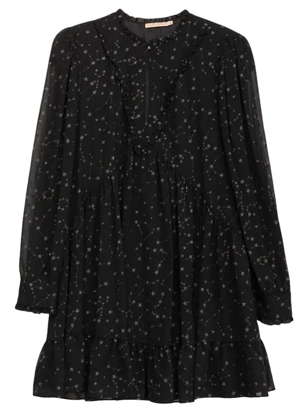 Dolores Promesas Sofia Printed Dress - Black
