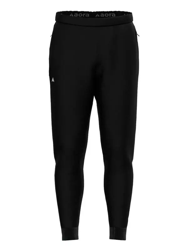 AORA ATHLETICS Kanzai Eco-friendly Athletic Pants For – Breathable Tapered Fit Joggers – Sustainable Activewear Pants For Gym, Yoga, Running, Athleisure, Travel, Outdoor Activities, Lounge, And Everyday Comfort - Black