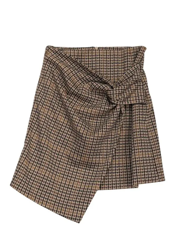 Dolores Promesas Margot Draped Skirt - Grey